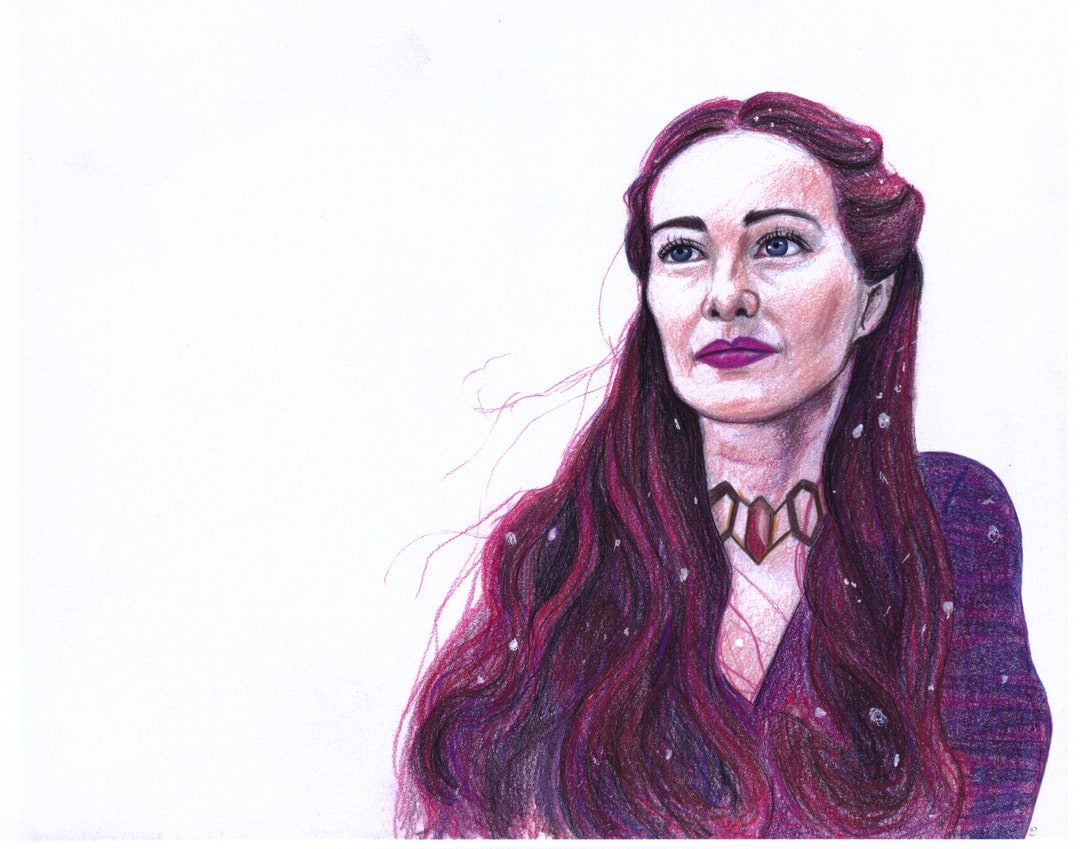 Melisandre Art Print: Game of Thrones Red Priestess Pencil Drawing - Etsy
