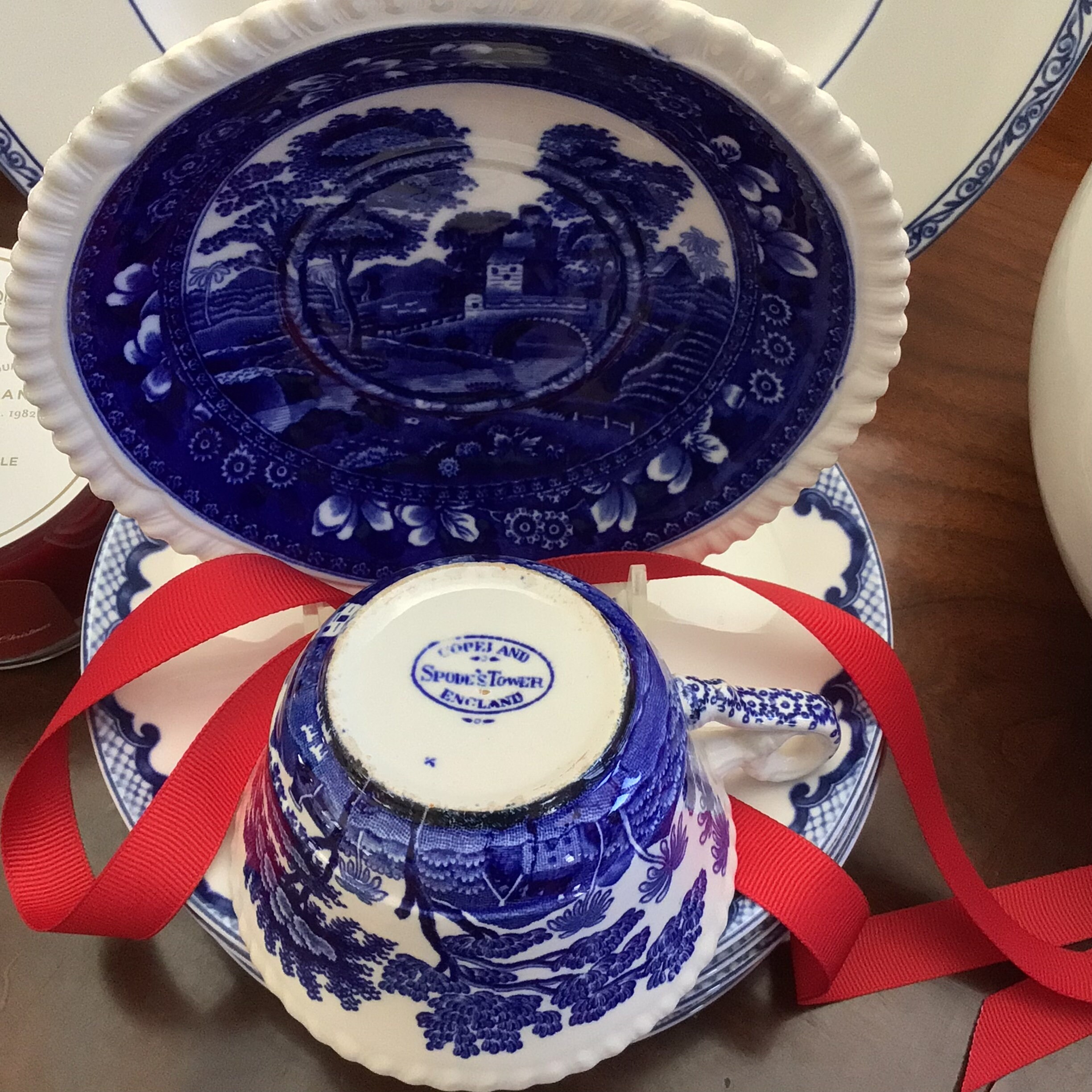 Copeland Spode’s Tower Blue Cup & Saucer, England - Etsy