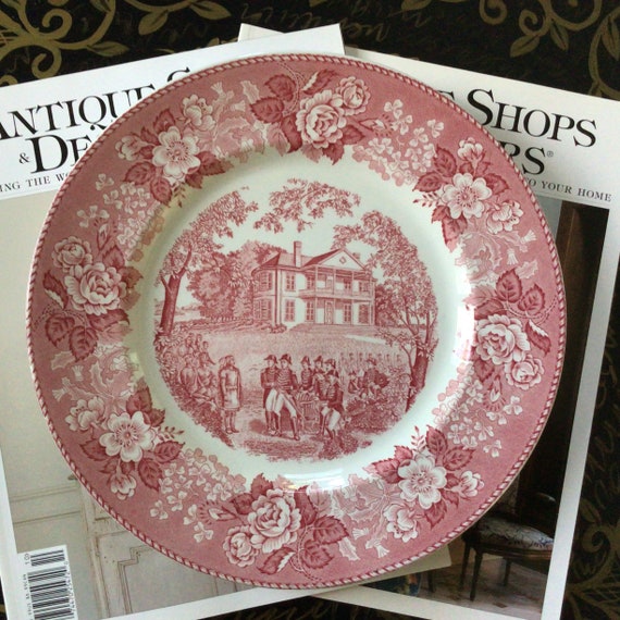 Old English Staffordshire Ware Red Transferware Grouseland - Etsy