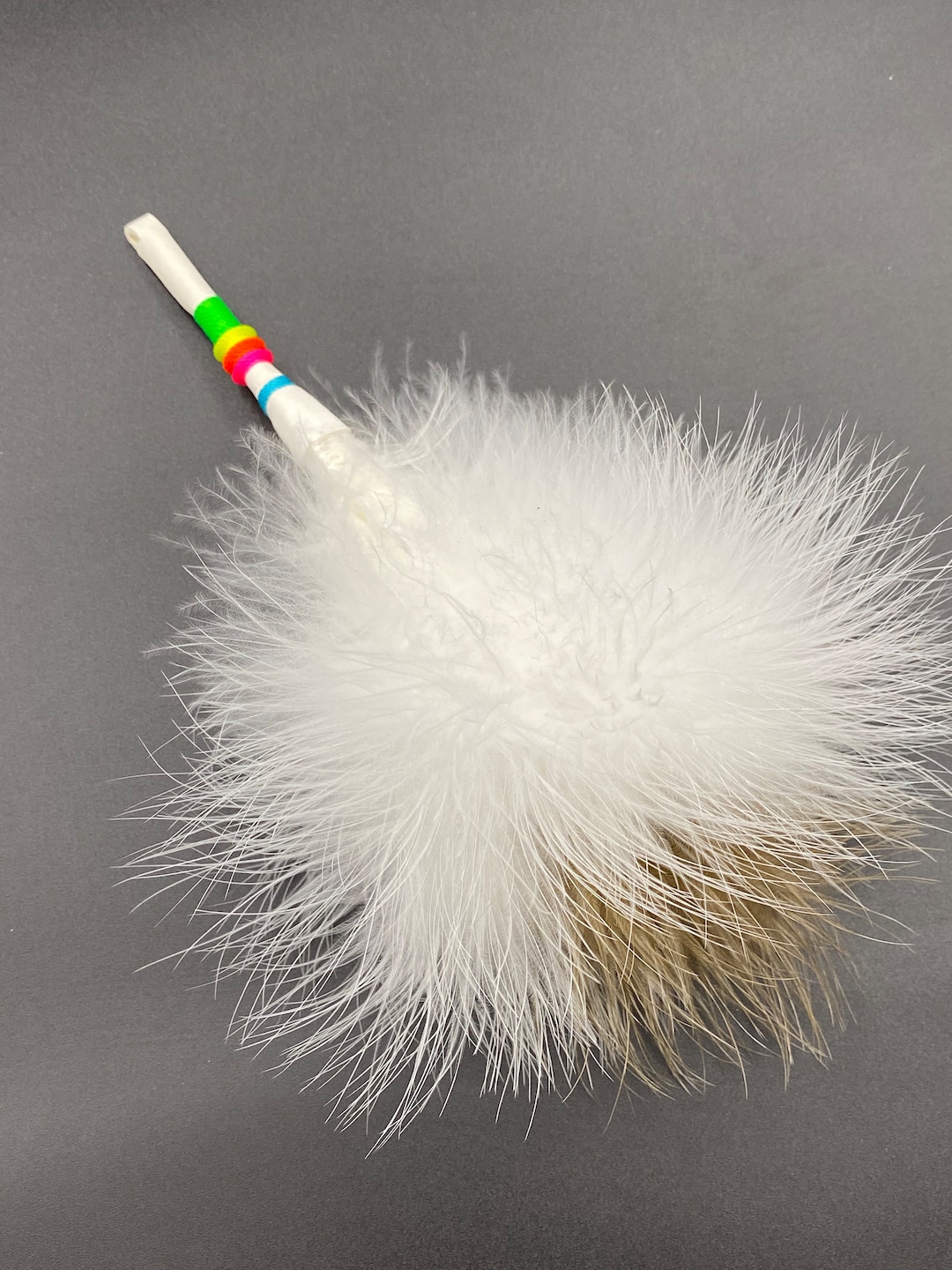 Child’s Sidedrop Plume, Powwow Regalia, Imitation Eagle Feather Fluffs ...