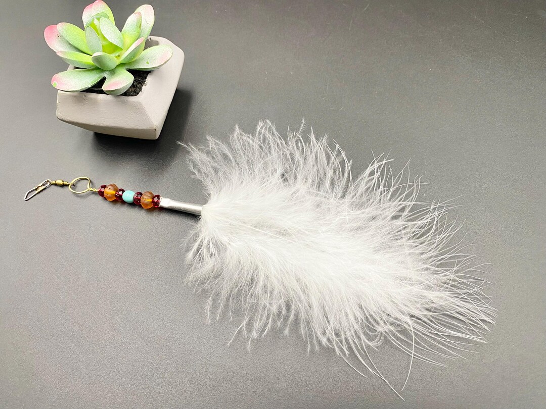 Plume Feather Fluff Ornament. Powwow Regalia. Imitation Eagle Feather ...