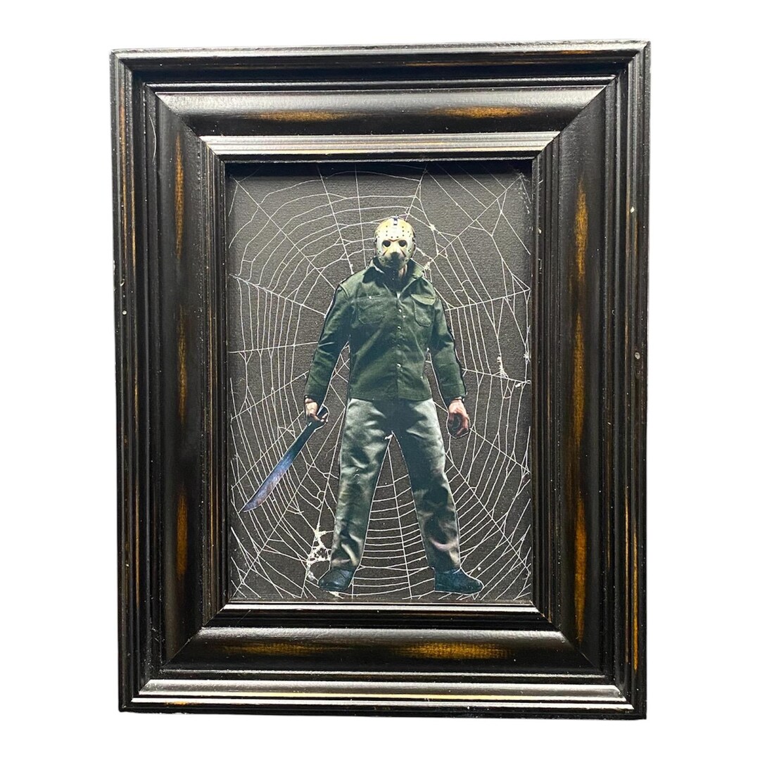 Real Framed Spider Web Insect Taxidermy Featuring Jason Voorhees ...