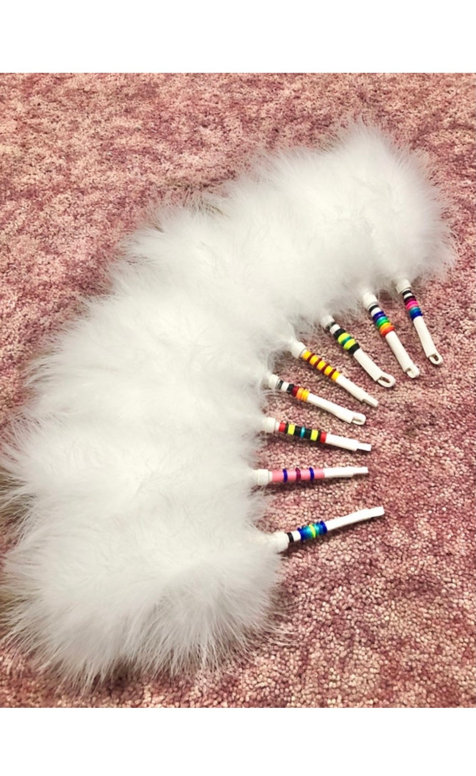 Custom Order Sidedrop Plumes. Powwow Regalia Native American Hair Piece ...