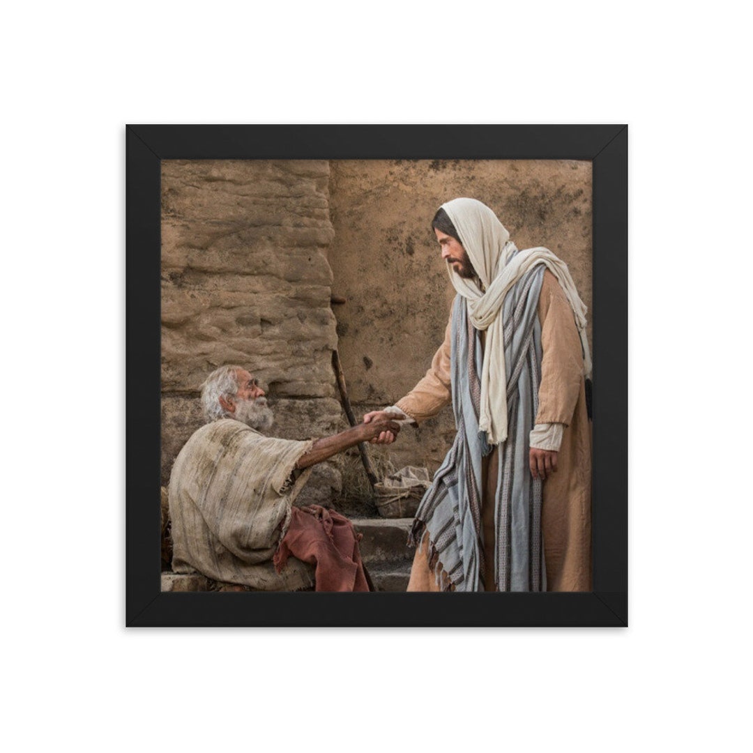 Jesus ''healing'' Picture Framed - Etsy