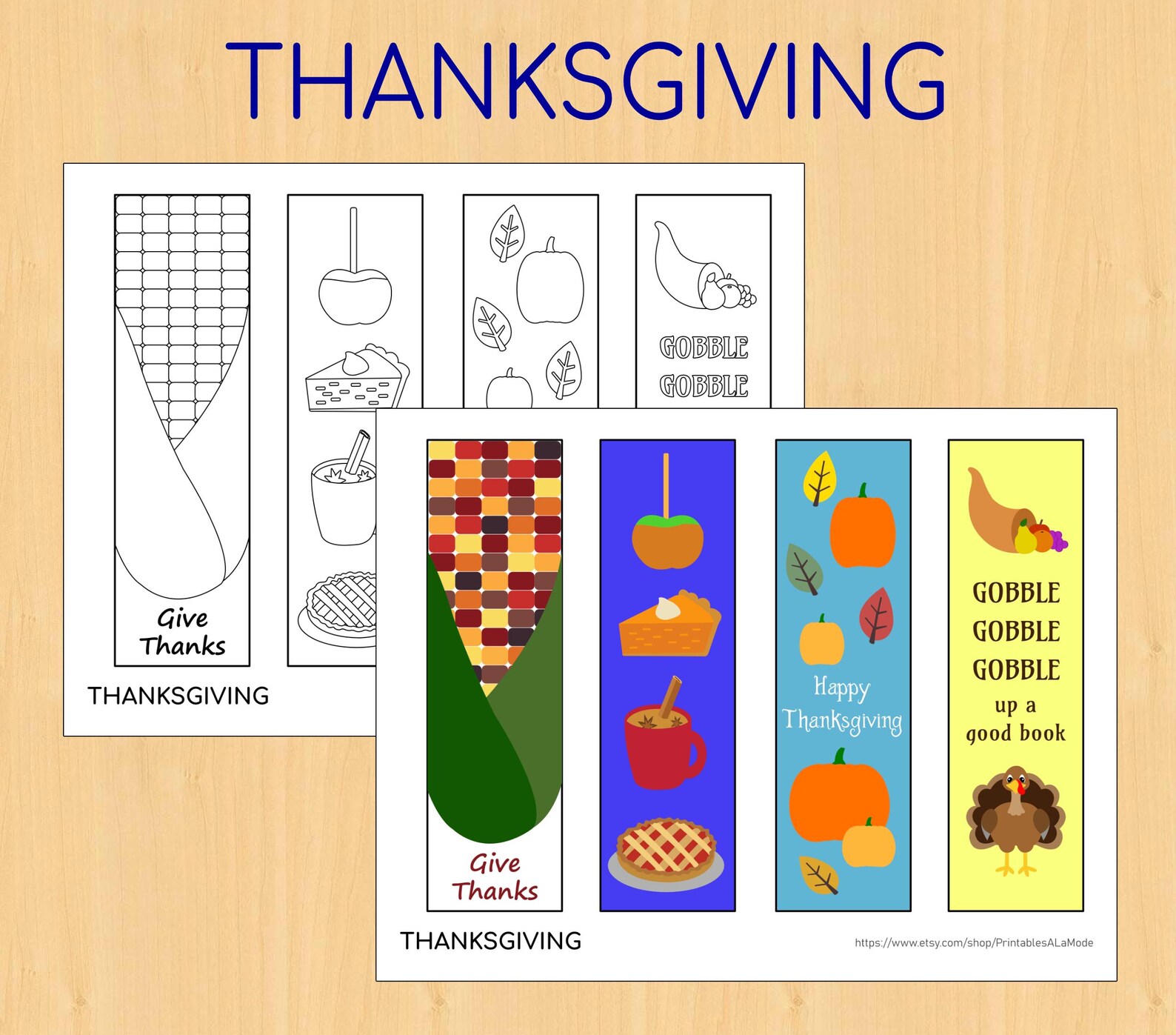 Printable Holiday Bookmarks | 32 Designs | Instant PDF Download | Color ...