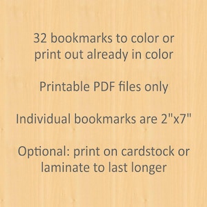 Printable Holiday Bookmarks | 32 Designs | Instant PDF Download | Color ...