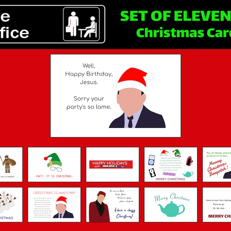 The Office Christmas Card - Etsy