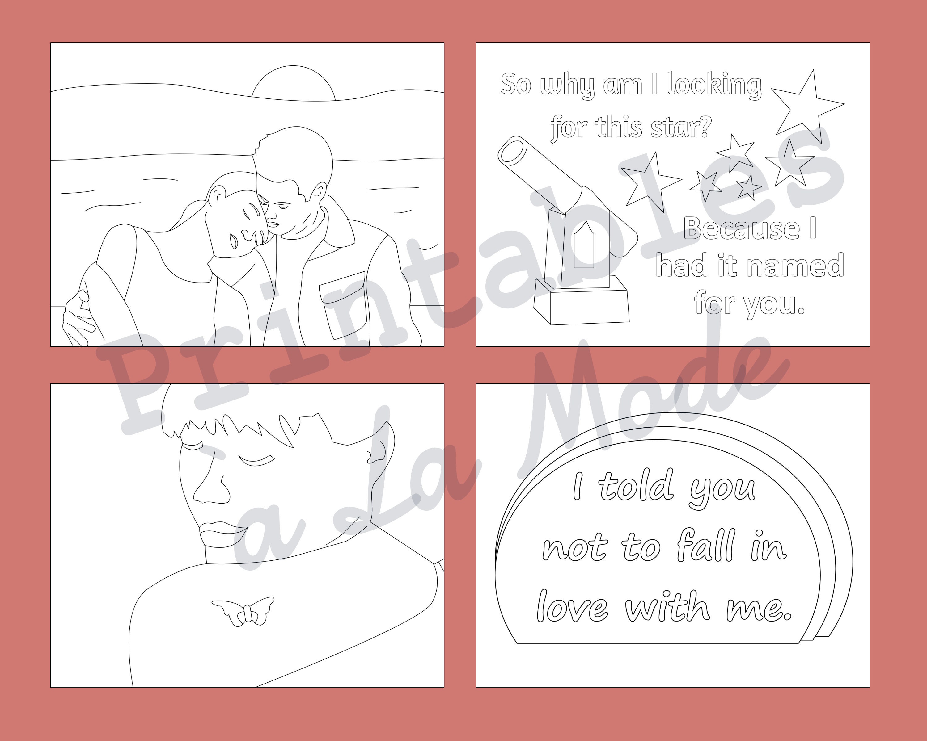 A Walk to Remember Printable Coloring Book | 25 Coloring Pages ...