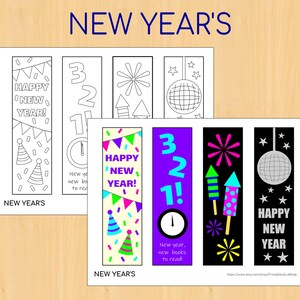 Printable Holiday Bookmarks | 32 Designs | Instant PDF Download | Color ...