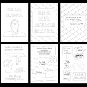 The Office Printable Coloring Book | 25 Coloring Pages | Instant ...