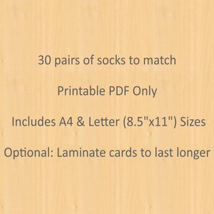 Printable Matching Socks Game | Classroom / Homeschool Activity ...
