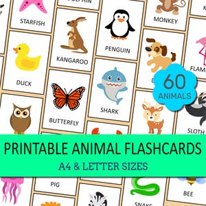 Animal Flashcards | Memory / Matching Skills Game | Toddlers, Children ...