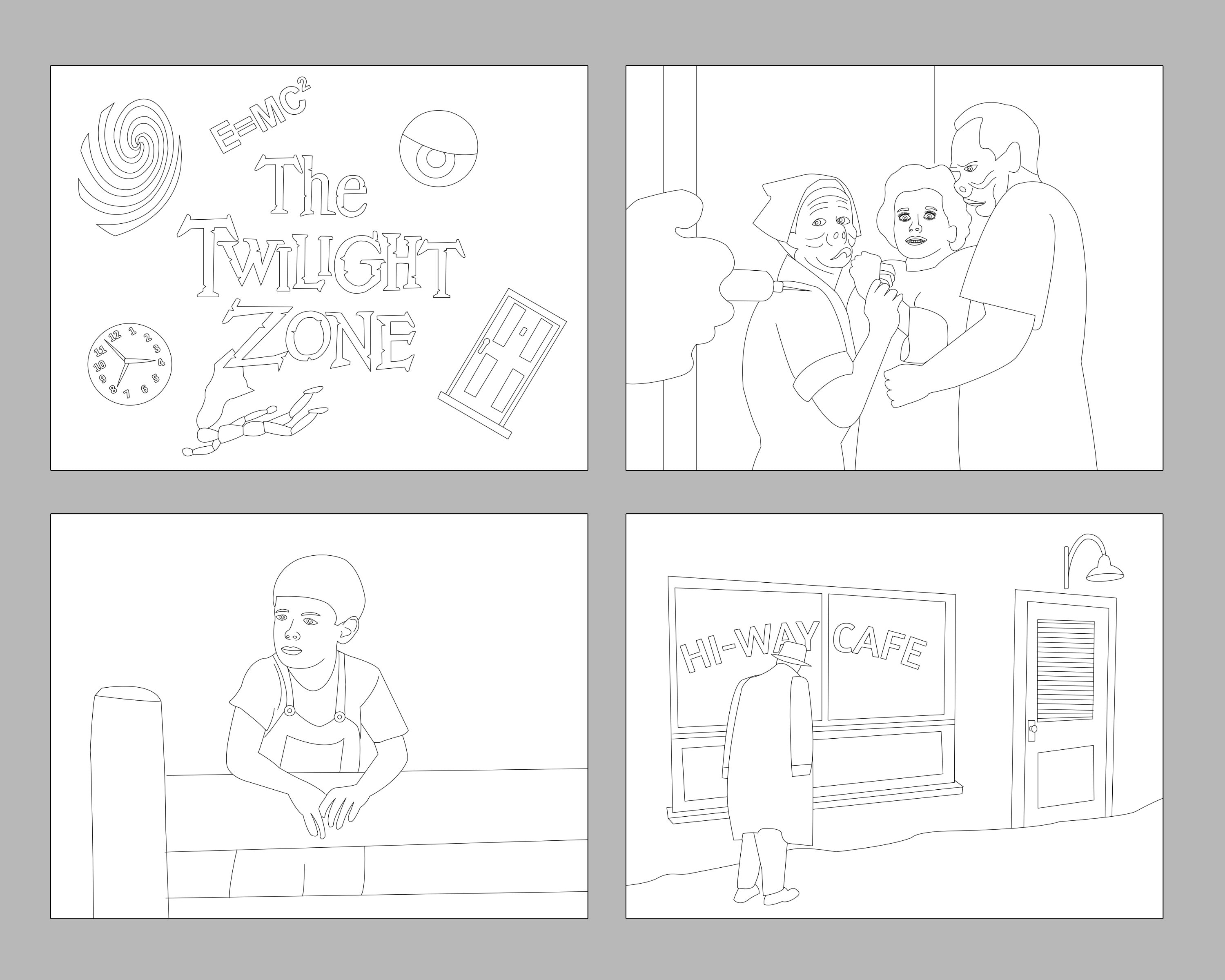 The Twilight Zone Printable Coloring Book | 20 Coloring Pages | Instant ...
