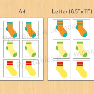 Printable Matching Socks Game | Classroom / Homeschool Activity ...