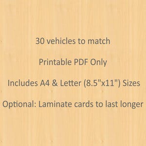 Printable Matching Transportation Game | 30 Vehicles | Classroom ...