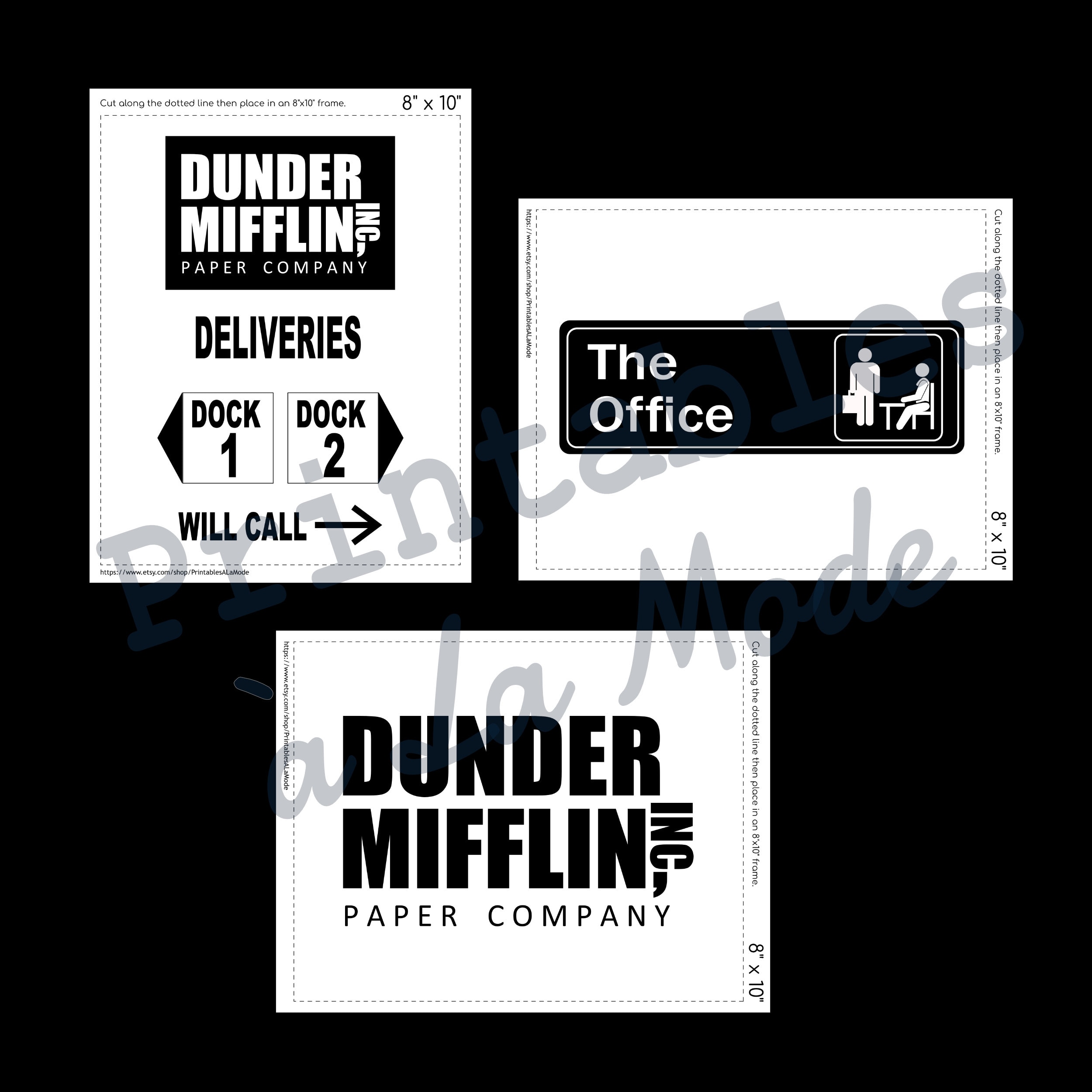 The Office Party Pack Printables Bundle | Digital Files Only | Instant ...