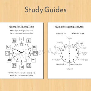 Telling Time Printable Worksheets | 18 Worksheets: Matching, Fill-in ...