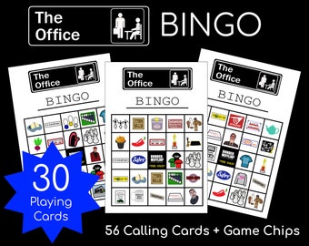 The Office Bingo Set Printable Game - Etsy