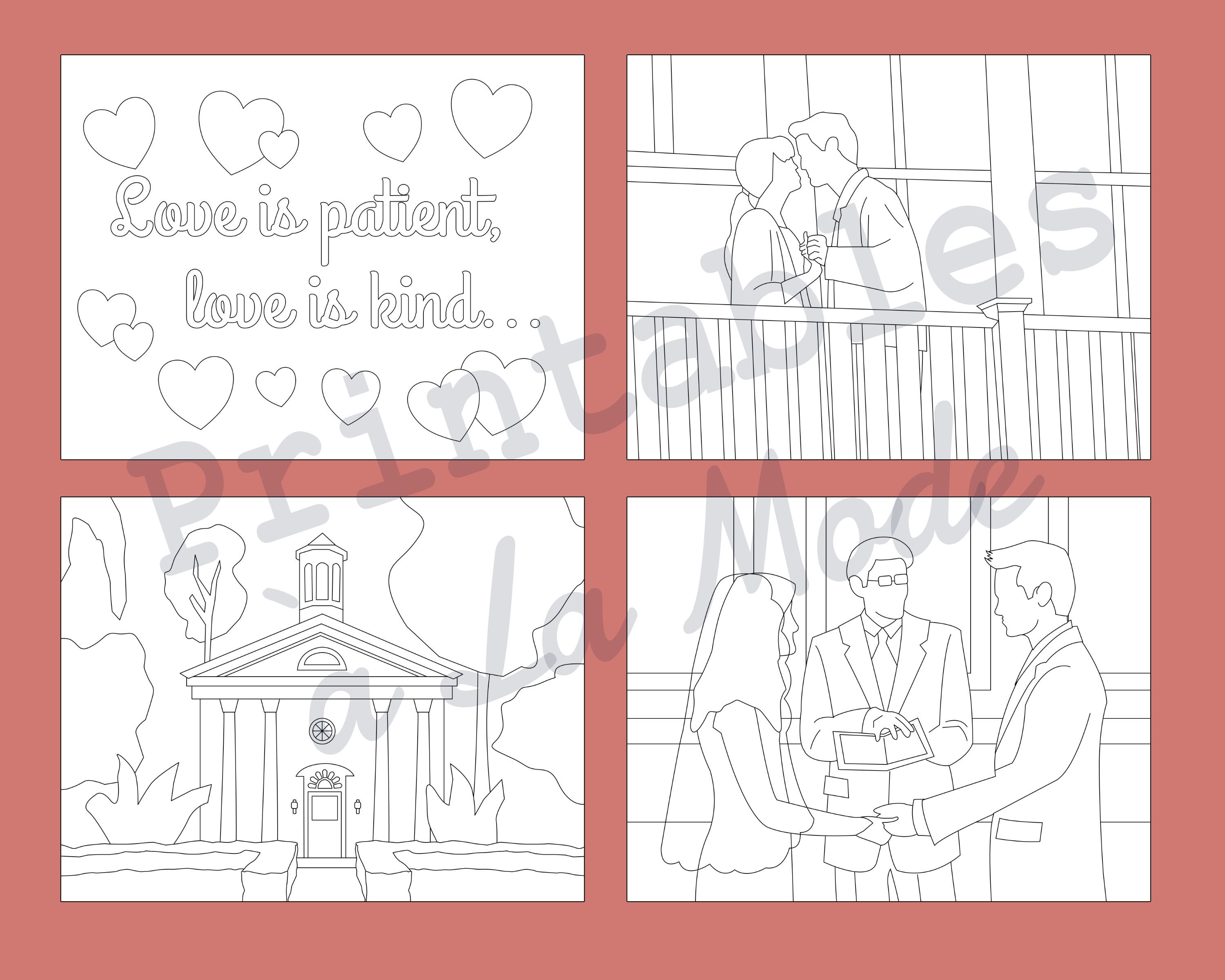 A Walk to Remember Printable Coloring Book | 25 Coloring Pages ...