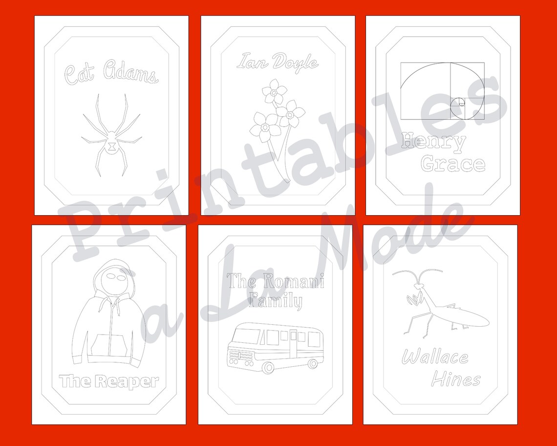 Criminal Minds Printable Coloring Book 25 Coloring Pages Instant ...