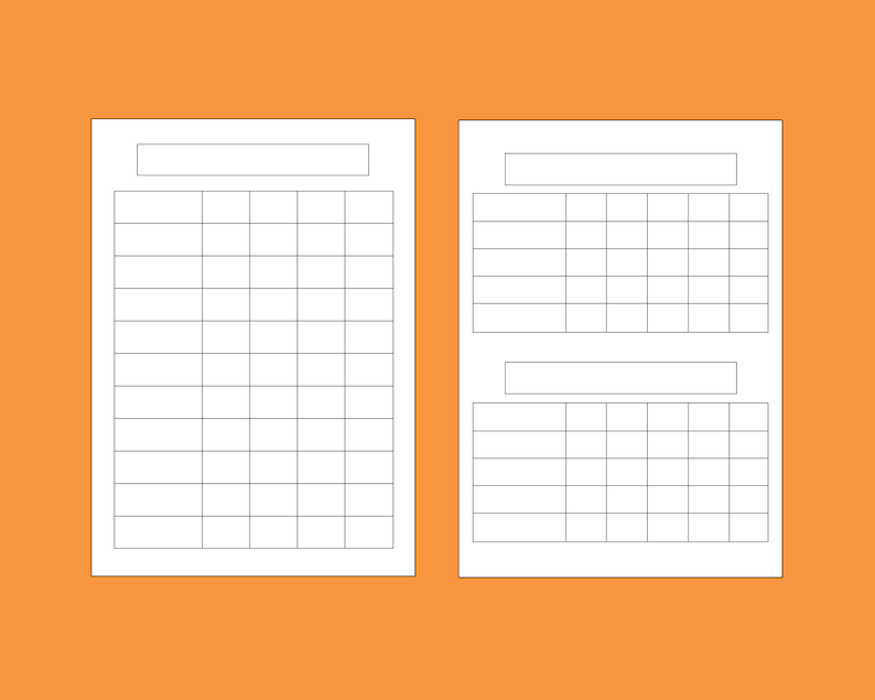 Game Score Card Refills | Set of 15 | Printable PDF File Only | Instant ...