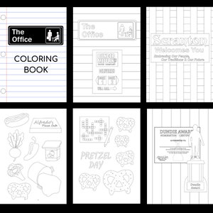 The Office Printable Coloring Book | 25 Coloring Pages | Instant ...
