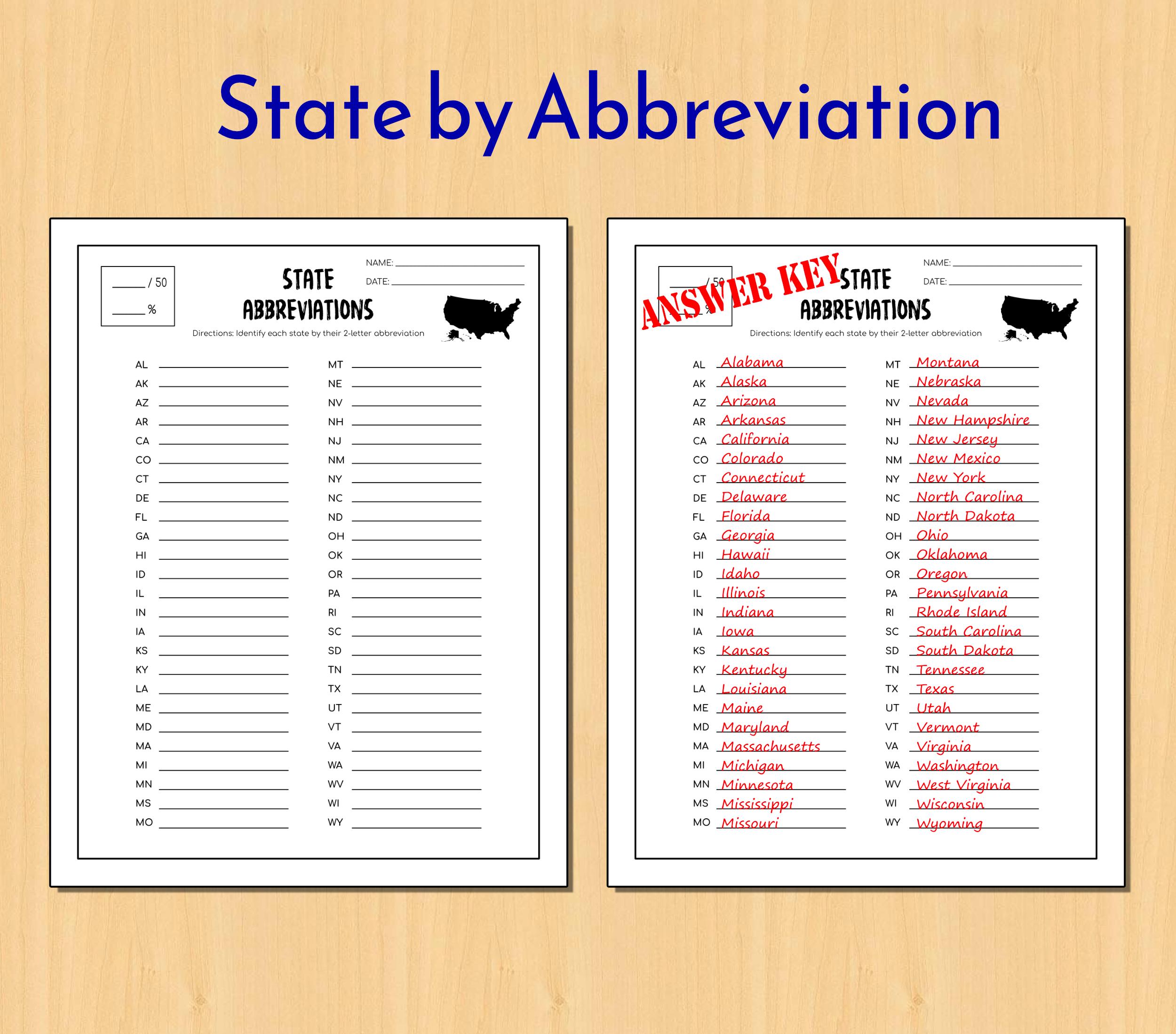 USA States and Capitals | Minimalist Quiz Worksheets, Flash Cards ...
