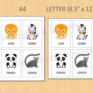 Animal Flashcards | Memory / Matching Skills Game | Toddlers, Children ...