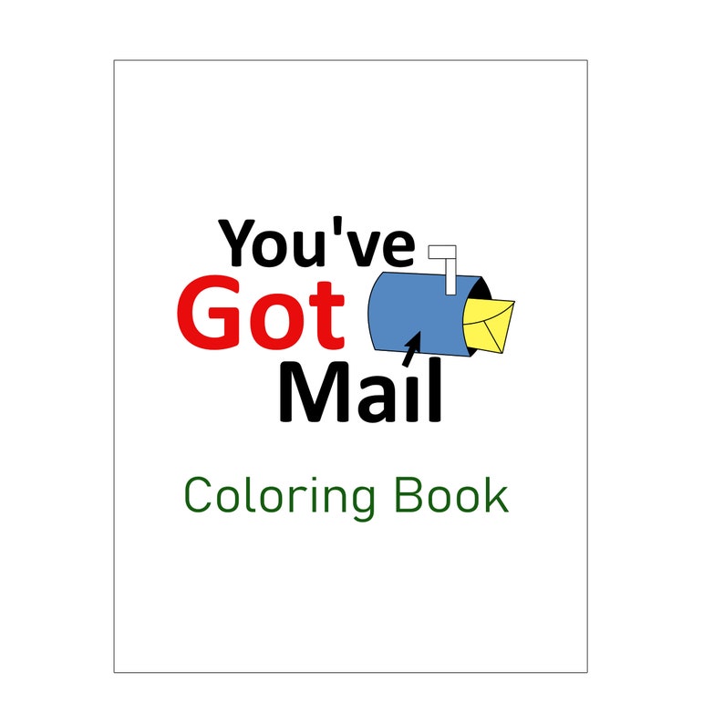 You've Got Mail Printable Coloring Book 20 Coloring Pages Instant ...