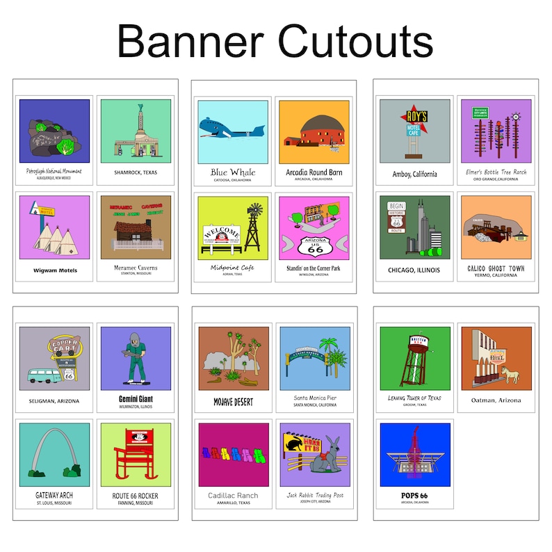 Route 66 Party Pack Printables Bundle | Digital Files Only | Instant ...