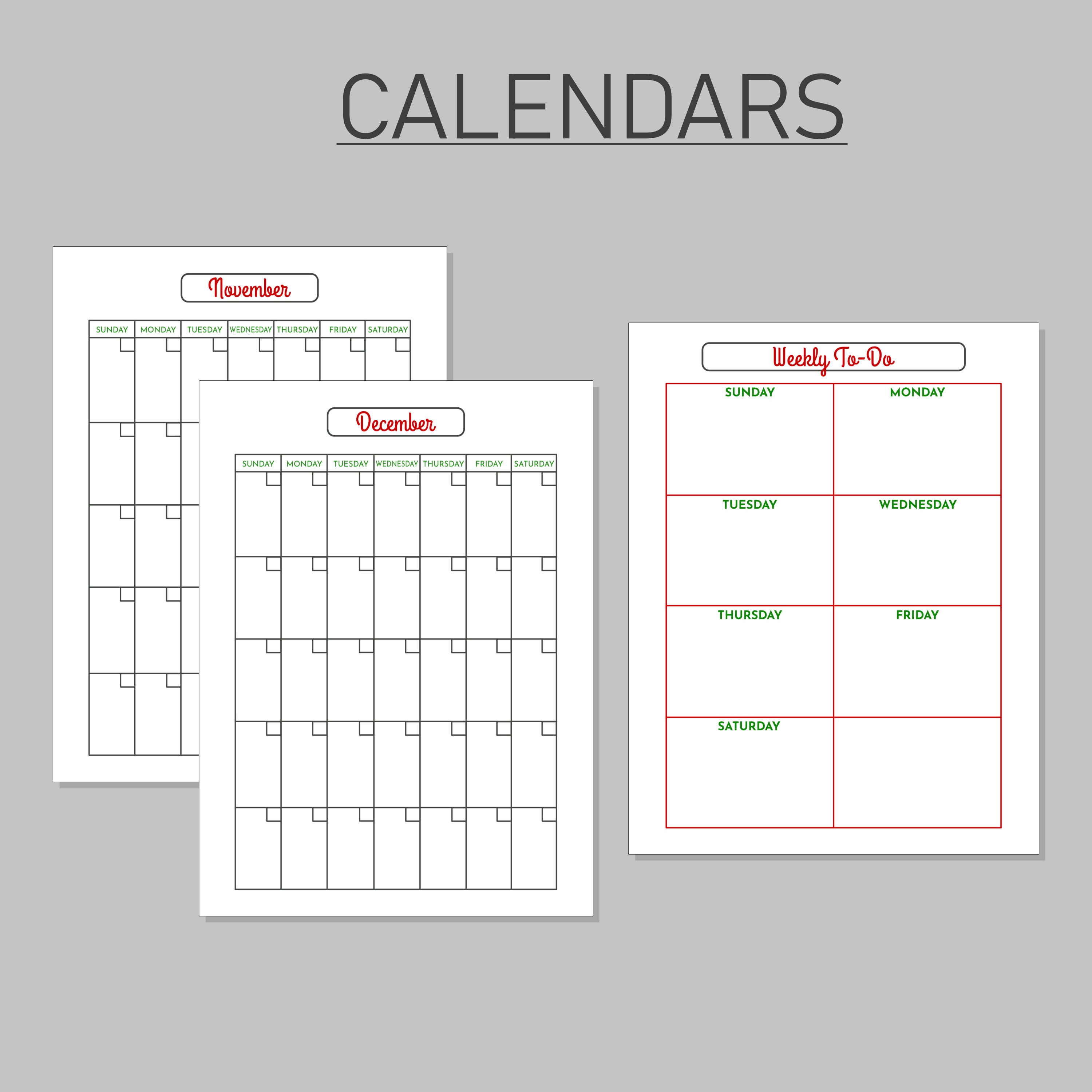 Printable Christmas Planner | Instant Download | 25+ Pages | A4 & 8.5 ...