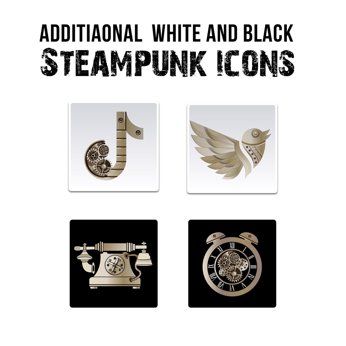 Steampunk Round Icons, iPhone IOS 16 App Icons Pack. Icons for Iphone ...