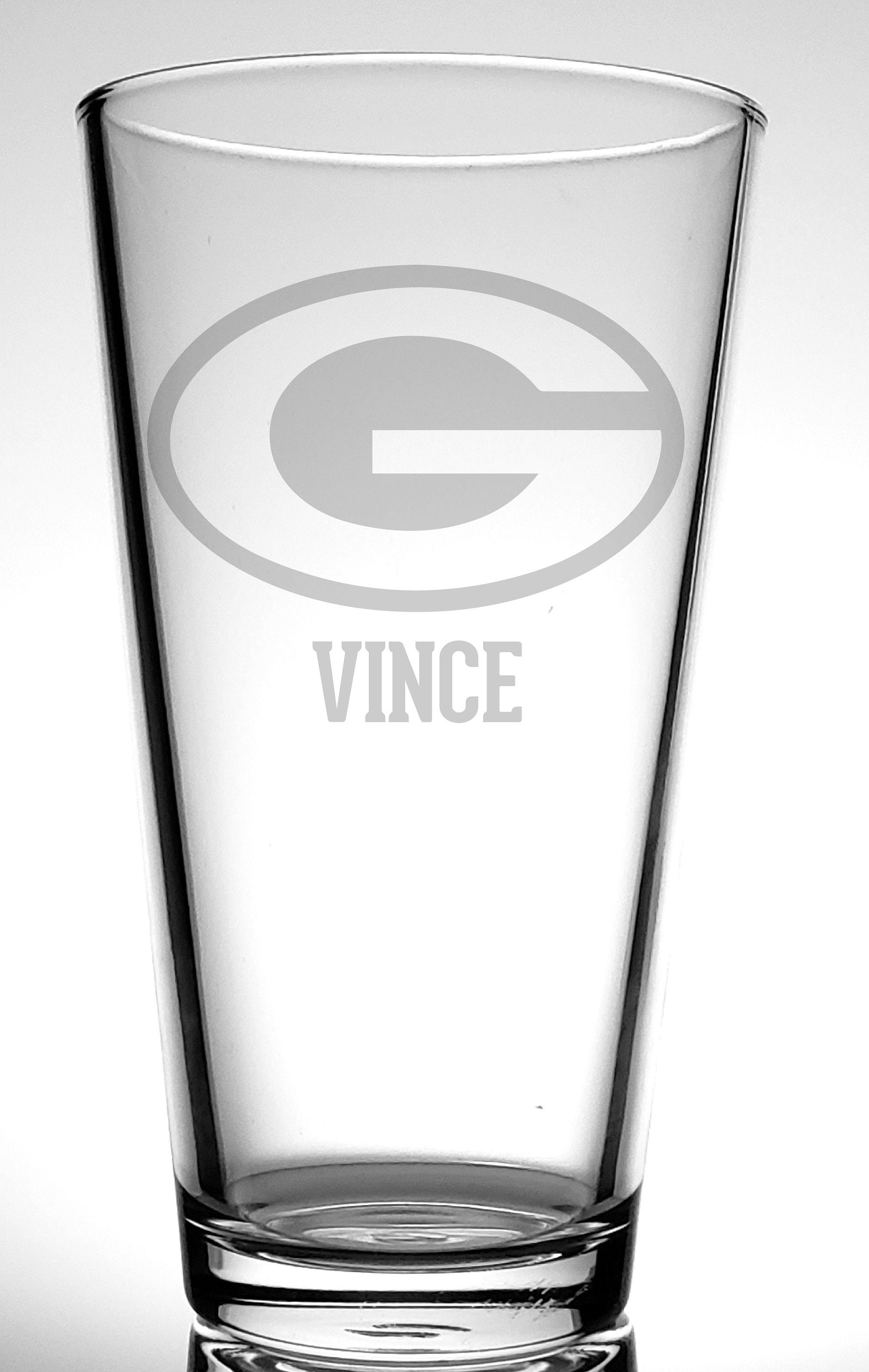 Green Bay Packers Pint Glass-packers Custom Pint-personalized Sports ...