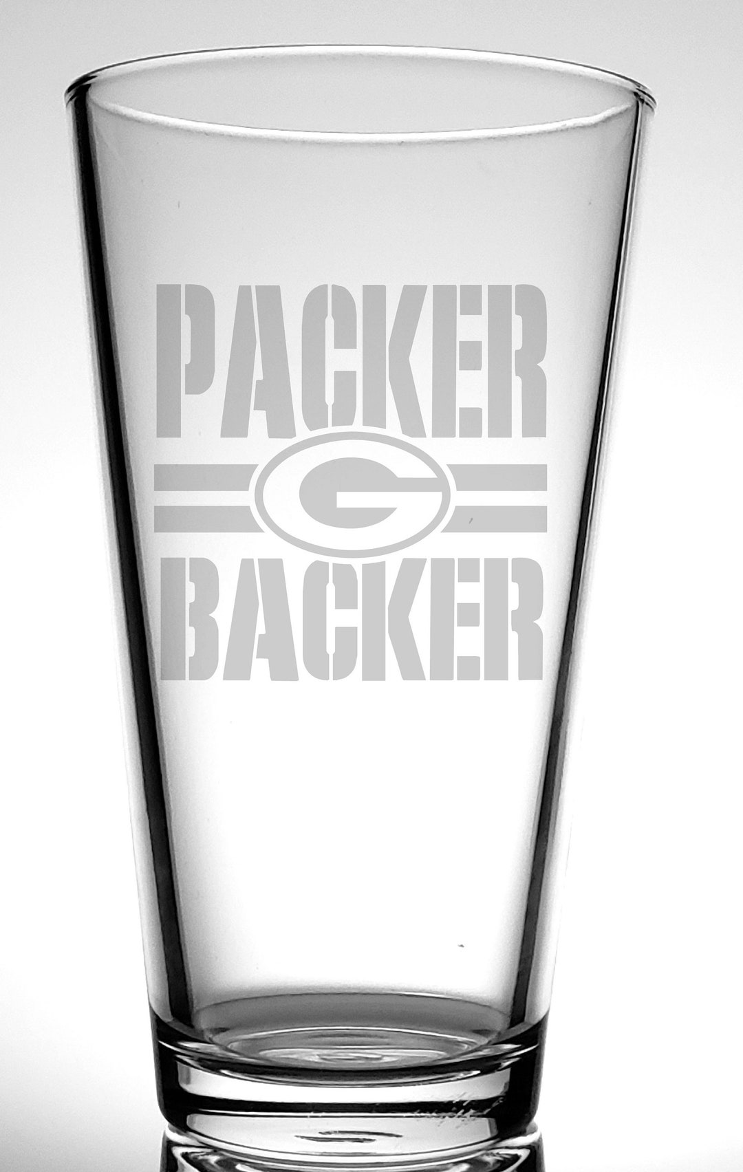 Green Bay Packers Pint Glass-packer Backer-nfl Football Gift-sports ...