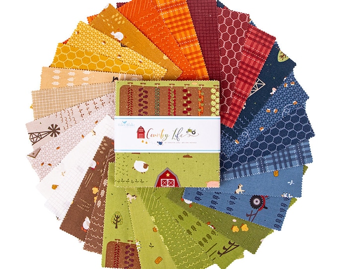 Country Life, Charm Pack, Jennifer Long, Bee Sew Inspired, Riley Blake ...