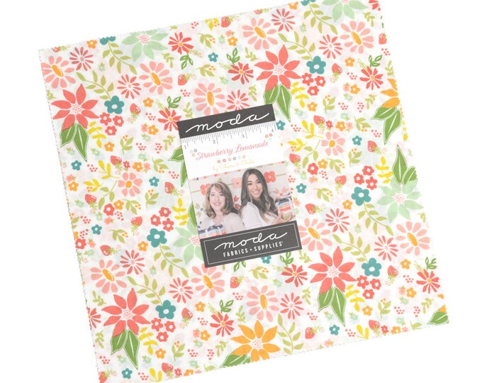 Strawberry Lemonade, Layer Cake, Summer Fabric, by Sherri & Chelsi ...