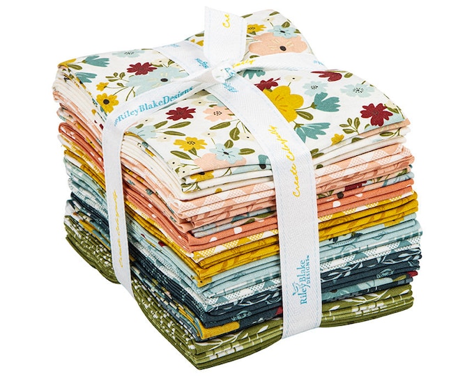 Ally's Garden, Fat Quarter Bundle, 22 Pieces, Summer Fabric, Precut ...