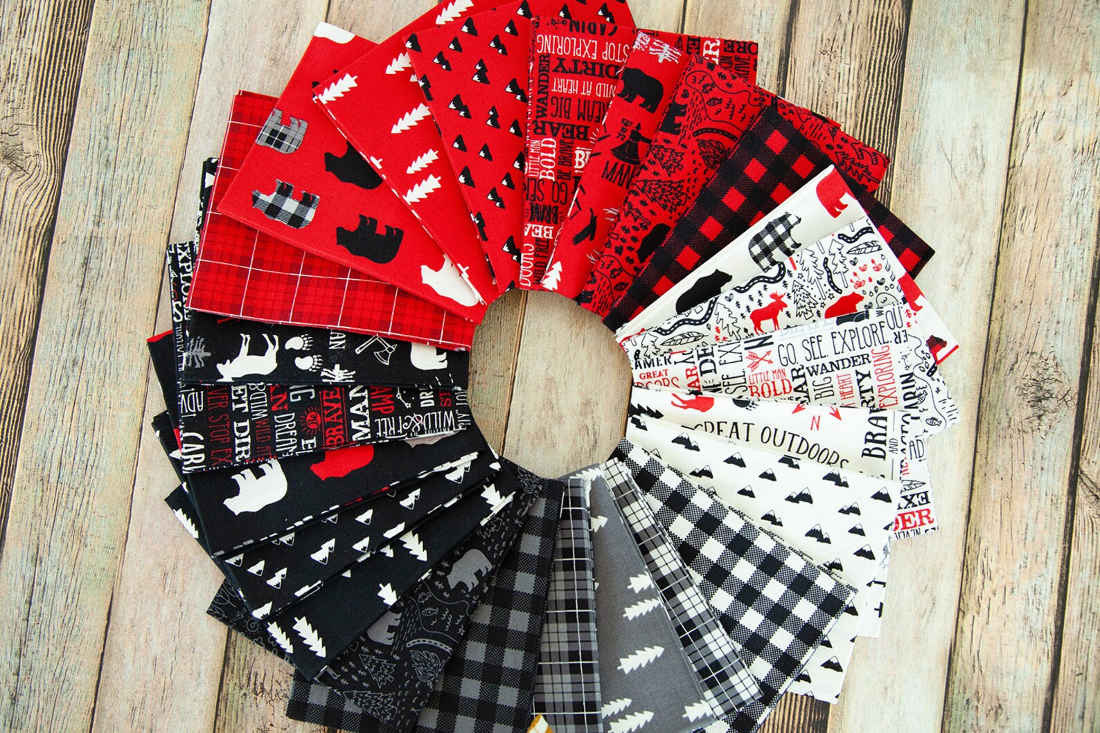 Wild at Heart Buffalo Plaid Gray Fabric by the 1/2 Yard - Etsy