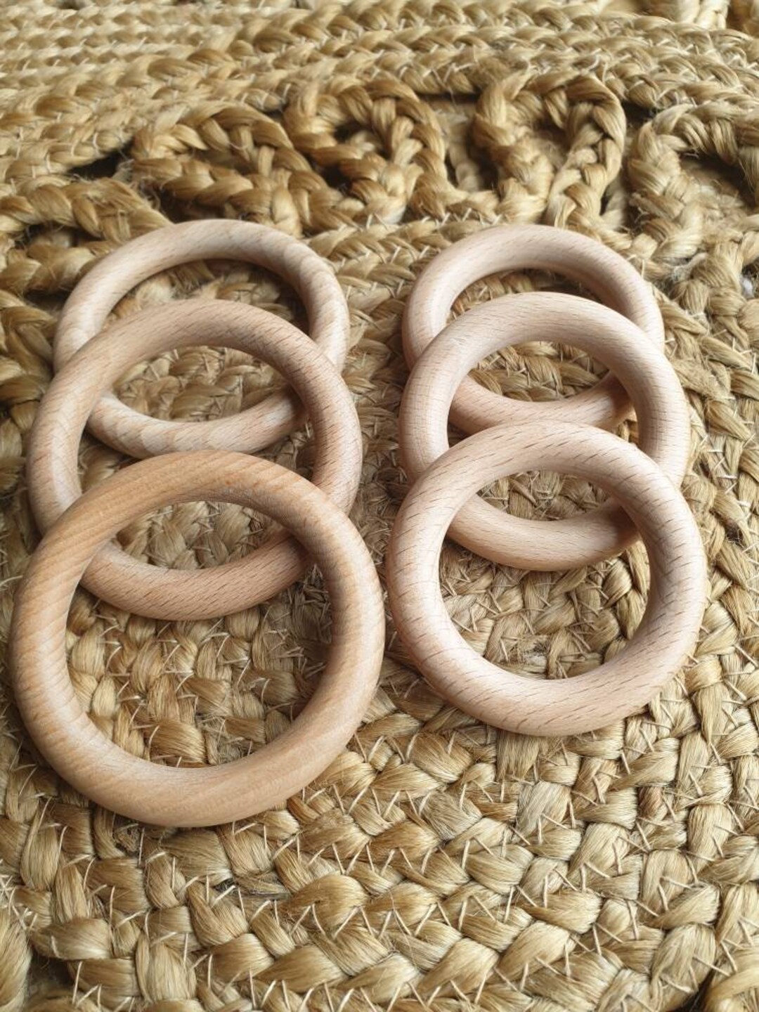 60mm or 70mm Beechwood Natural Teething Ring - Etsy Österreich