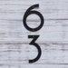 10 Inch Metal House Numbers and Letters 10 Modern House - Etsy