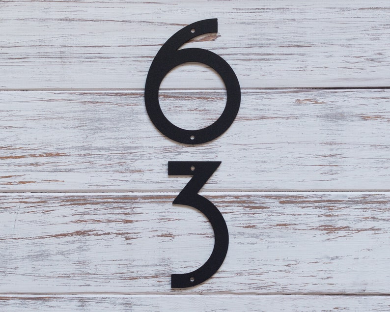 8 Inch Metal House Numbers and Letters 8 Modern House | Etsy