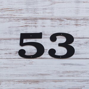 4 Inch Metal House Numbers and Letters, Modern House Numbers, Classic ...