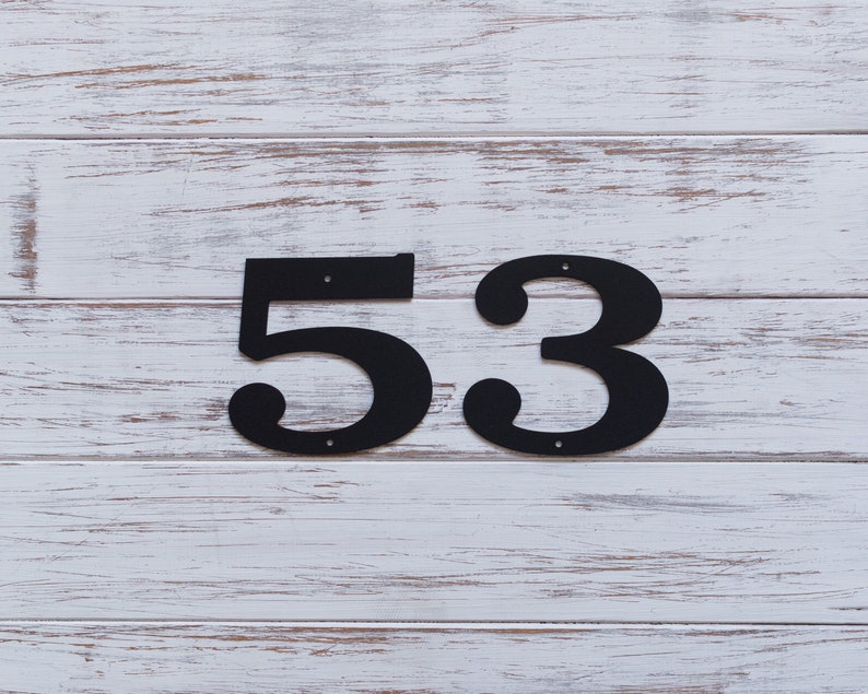 4 Inch Metal House Numbers and Letters Modern House Numbers | Etsy