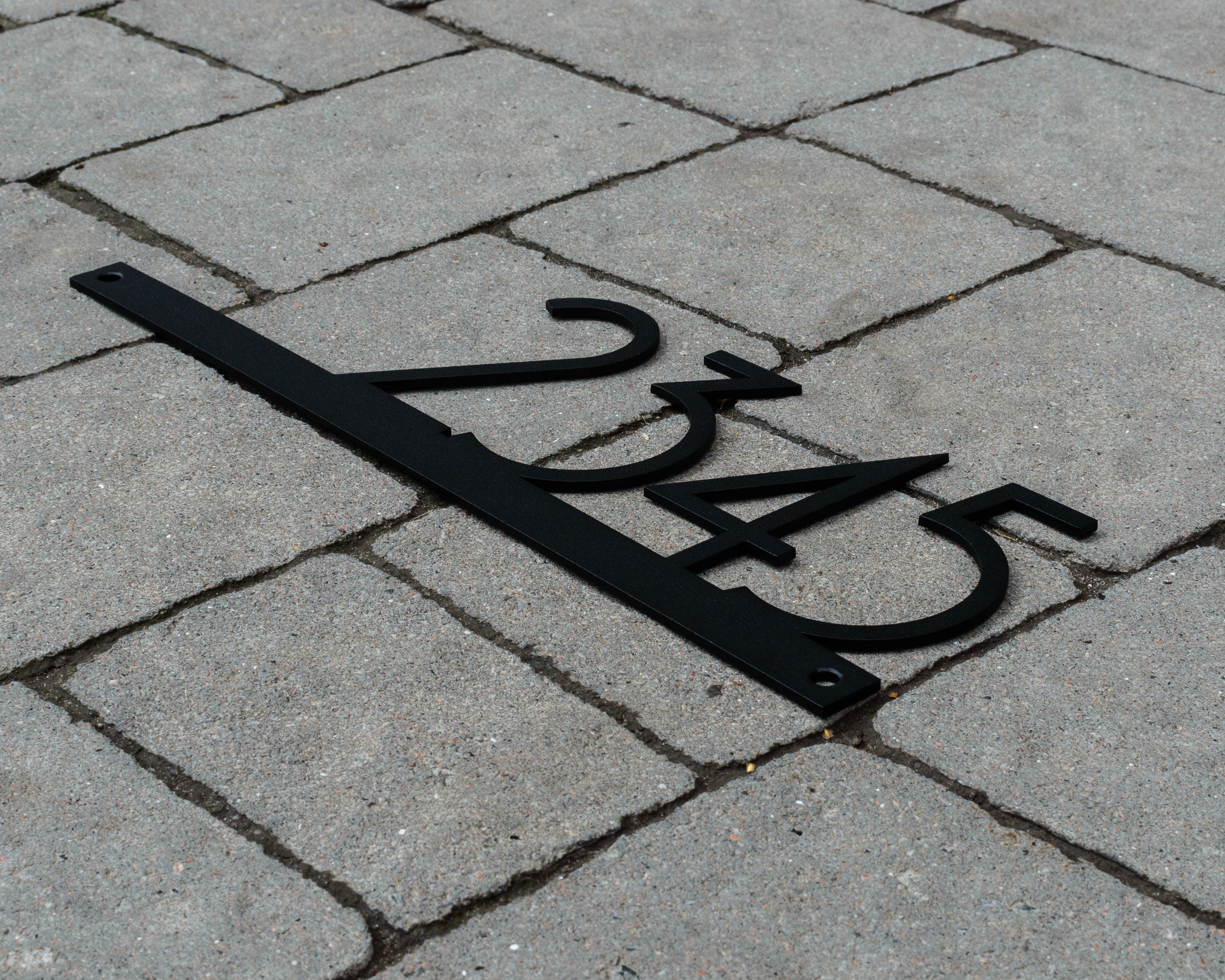 Modern House Numbers House Number Plaque Metal Address | Etsy