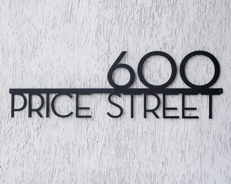 Extra Large House Numbers House Number Plaque Modern House - Etsy