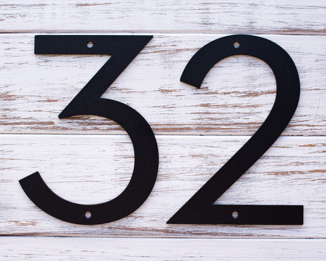 4 Inch Metal House Numbers and Letters Modern House Numbers - Etsy Canada