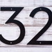 8 Inch Metal House Numbers and Letters, Modern House Numbers, Classic ...