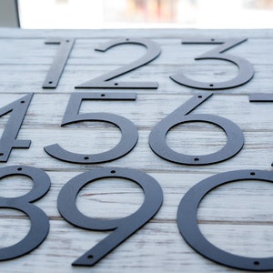 8 Inch Metal House Numbers and Letters, Modern House Numbers, Classic ...