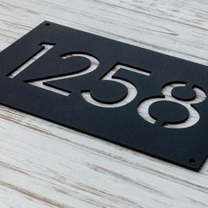 Metal Address Plaque, Modern House Numbers, House Number Plaque ...