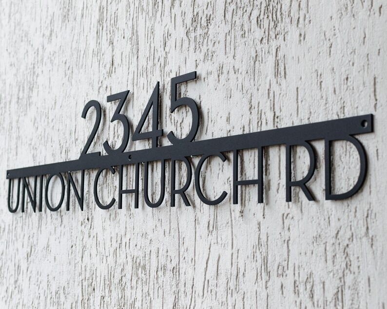 Large House Numbers House Number Plaque Modern House - Etsy